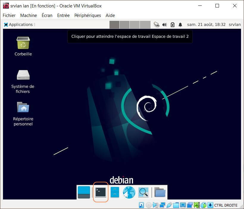 srvlan - VirtualBox / Debian 11 | InfoLoup